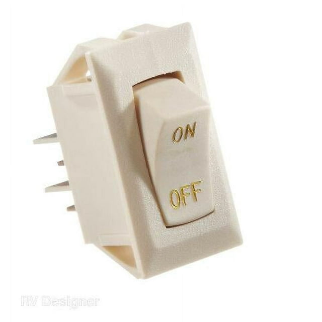 RV Designer Collection S279 Ivory 10 Amp Rocker Switch - Walmart.com