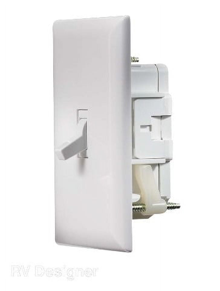RV Designer Collection S821 White Switch with Cover Plate - Walmart.com