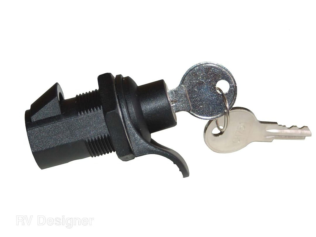 RV Designer L532 1" Locking RV Push Compartment Lock - Walmart.com