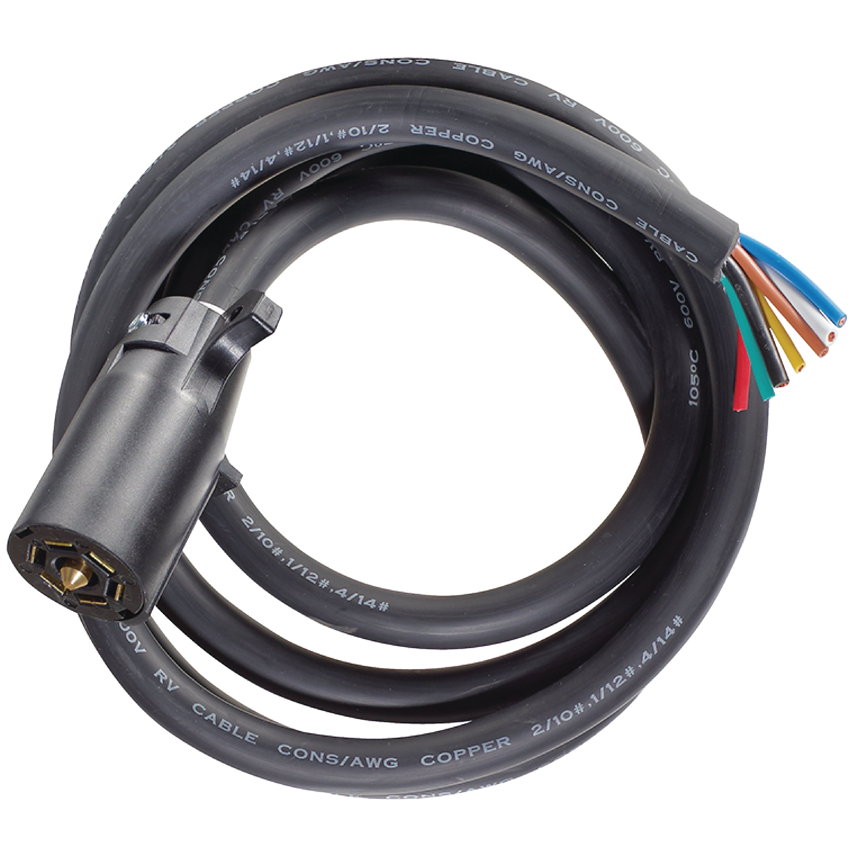 RV Designer P117 Black 8" Pollack RV Cable & Connector Assembly ...