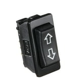 RV Designer S125 DC Rocker Switch With Plate - 40 Amp, Black - Walmart.com