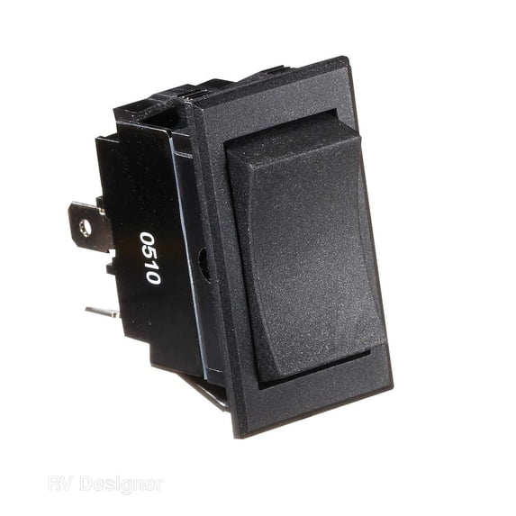 RV Designer S221, Rocker Switch, 20 Amp, 4 Terminals, Momentary On ...