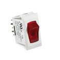 RV Designer S241 DC Rocker Switch 10 Amp - White/Red, Illuminated On ...