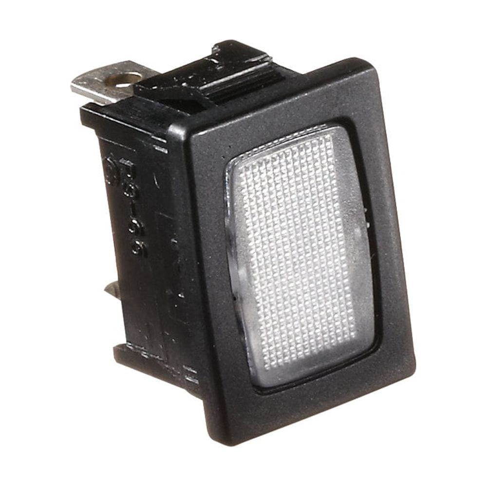 RV Designer S491 DC Rocker Switch 20 Amp - Clear, Indicator Lamp ...