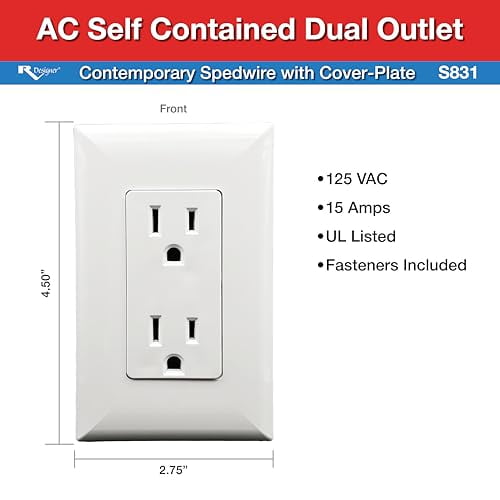 RV Designer S831, AC Contemporary Dual Outlet, Self Contained ...