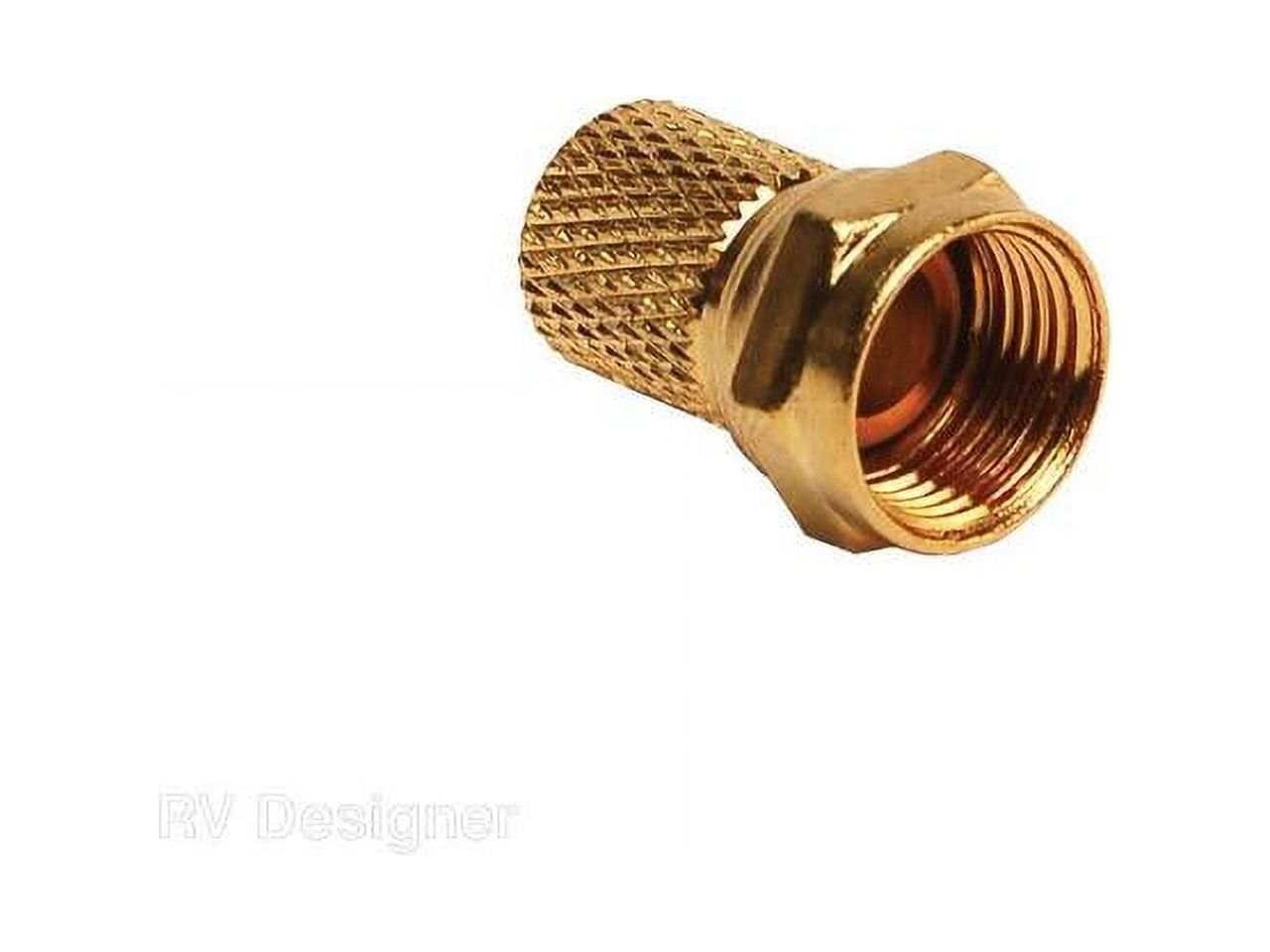 RV Designer T283 Gold RG6 Cable Connector - Walmart.com