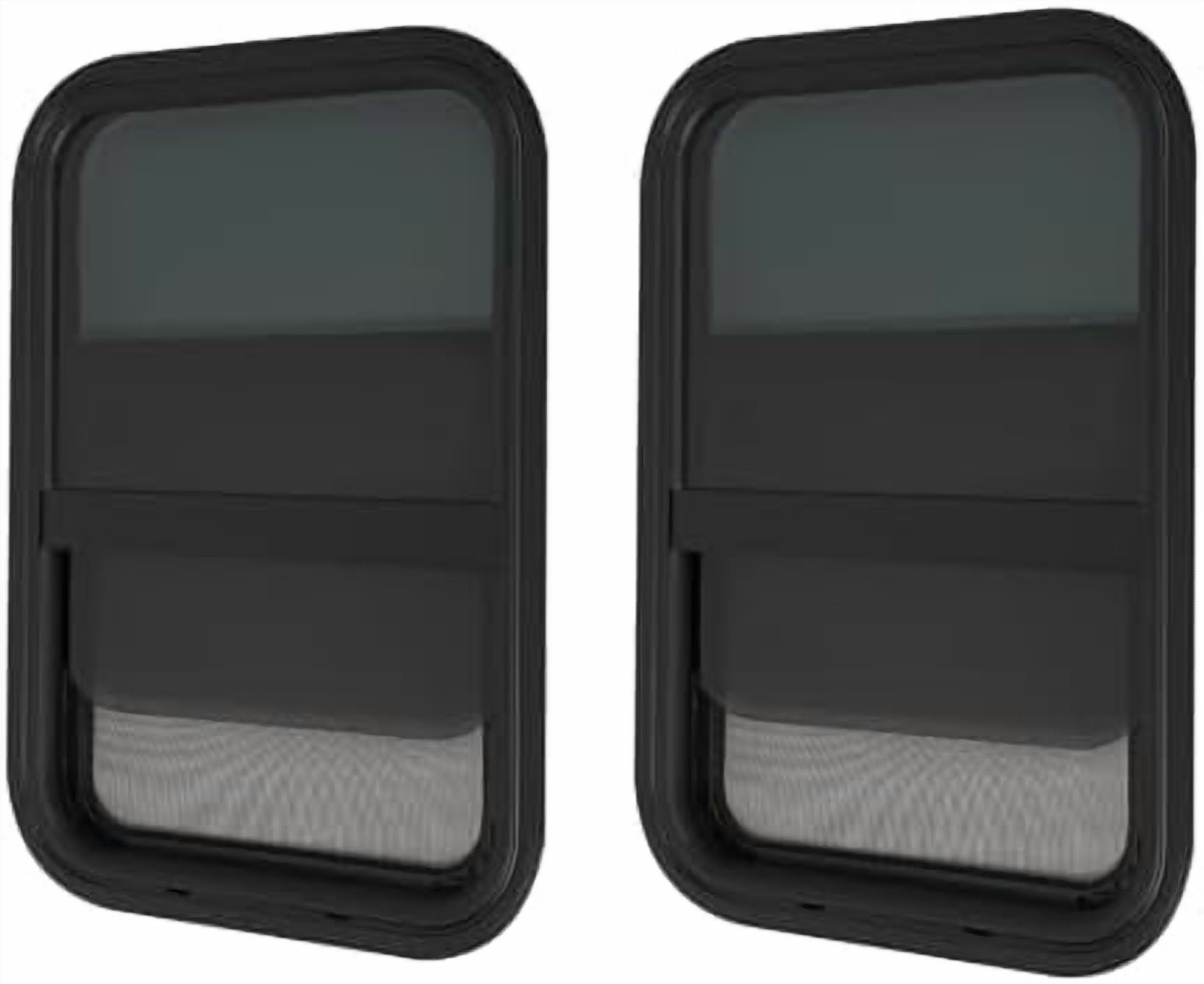 RV Door Window, 2 Pack 15" W x 22 H Vertical Sliding RV Windows Trailer ...