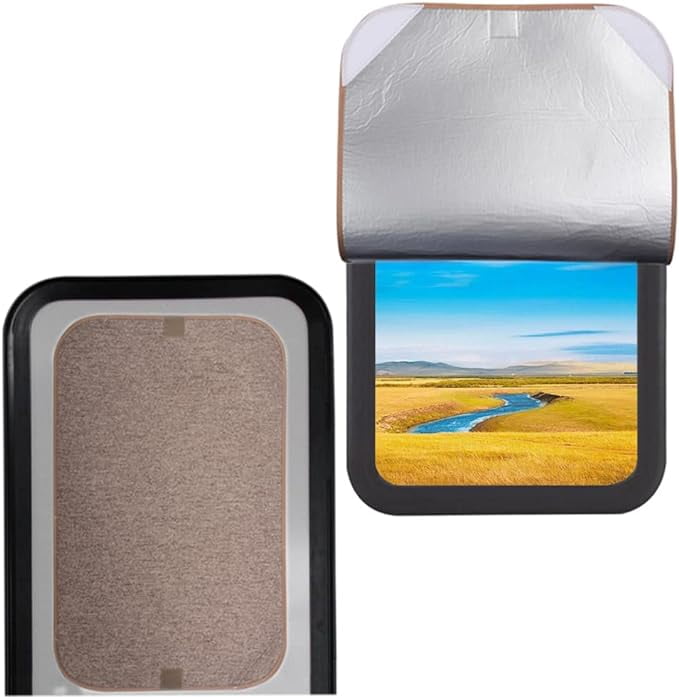 RV Door Window Shade Cover, Sun Blackout Fabric for Camper Privacy ...
