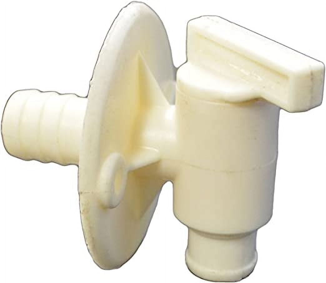 RV Drain Spigot 1/2" Barb Fresh Water Drain Cock with Flange (Colonial ...