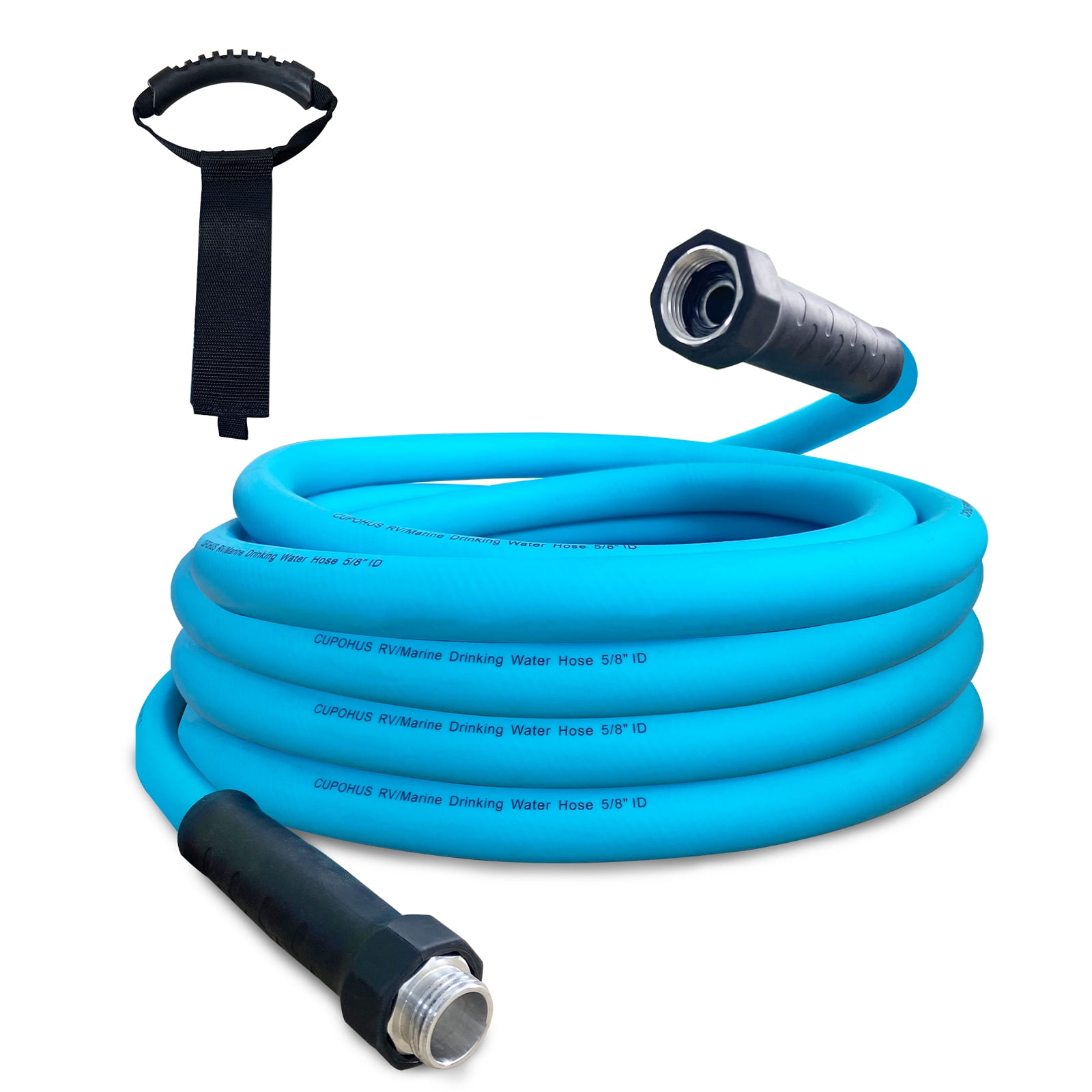 RV Drinking Water Hose 15FT with Storage Strap, No Kinking 5/8''ID ...