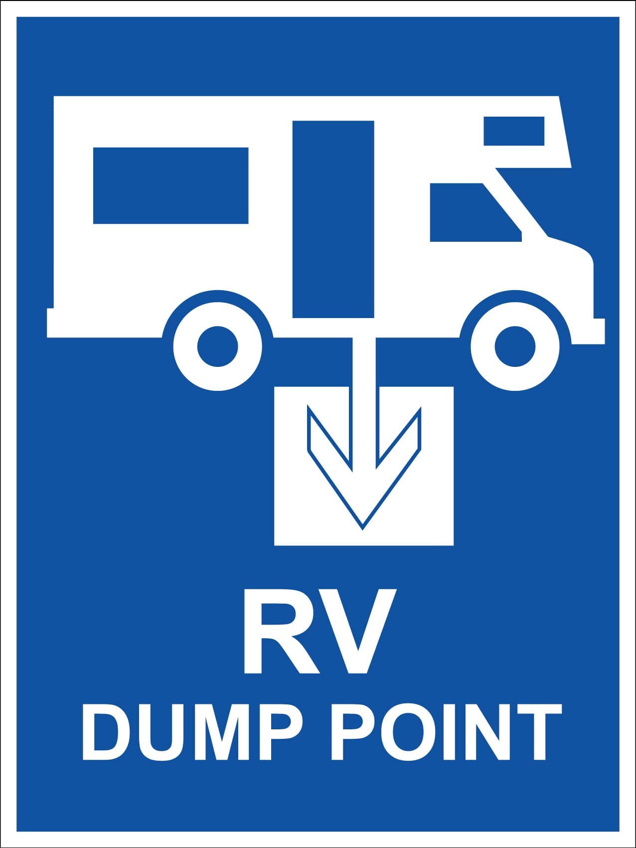 RV Dump Point Metal Sign Caution Danger Safety Security Warning Notice ...
