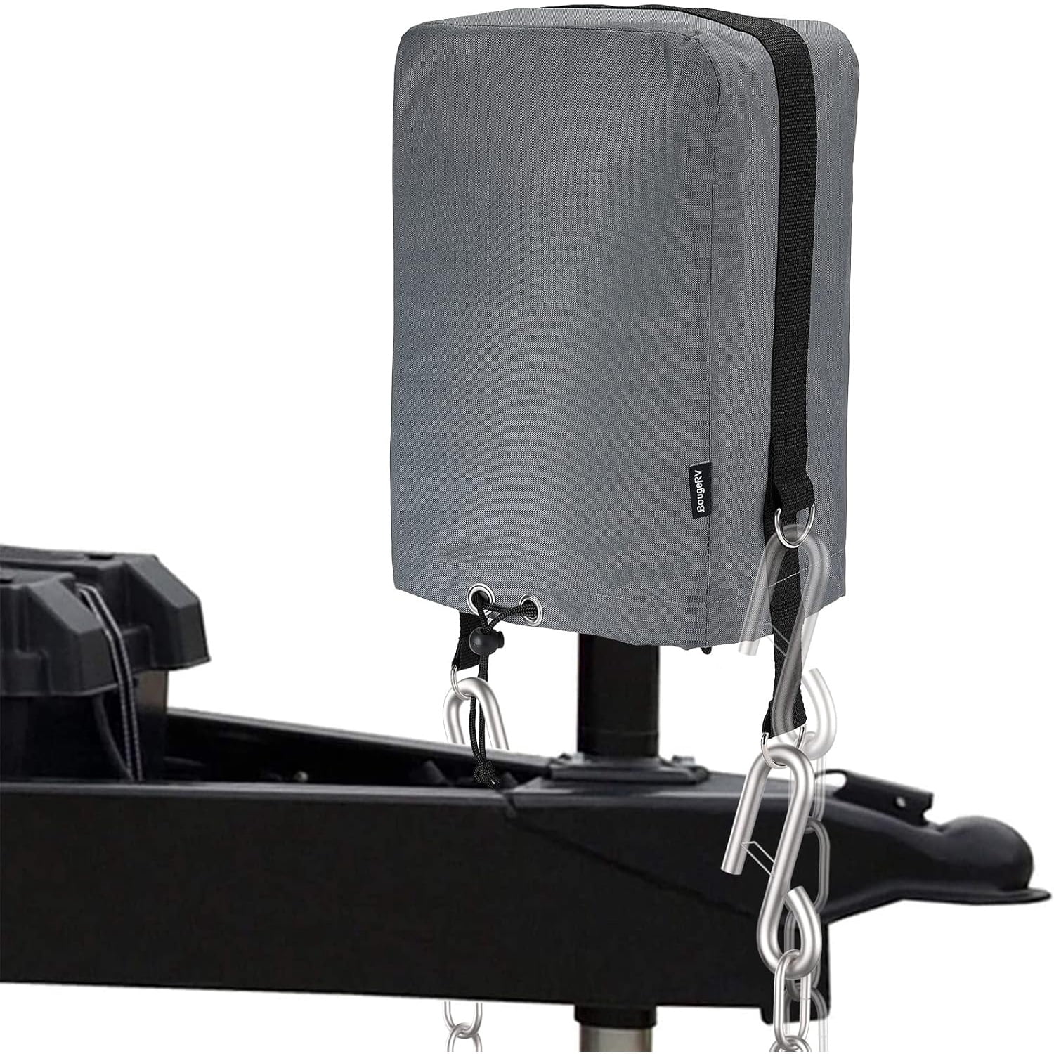 RV Electric Tongue Jack Cover with D Rings, 600D Universal Trailer Jack ...