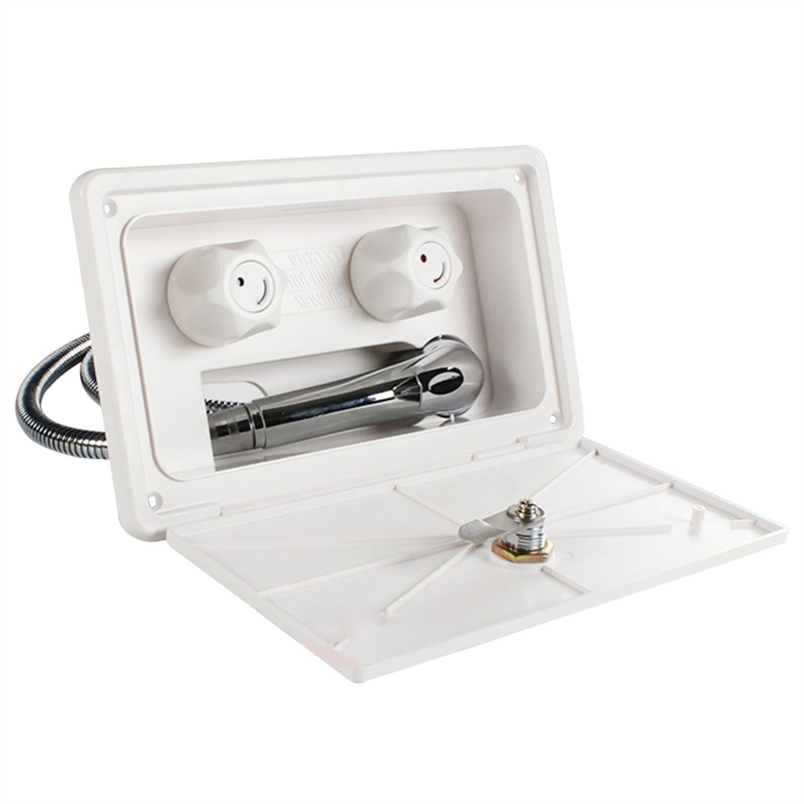 RV Exterior Shower Box Kit with Lock Boat Marine Camper Motorhome ...
