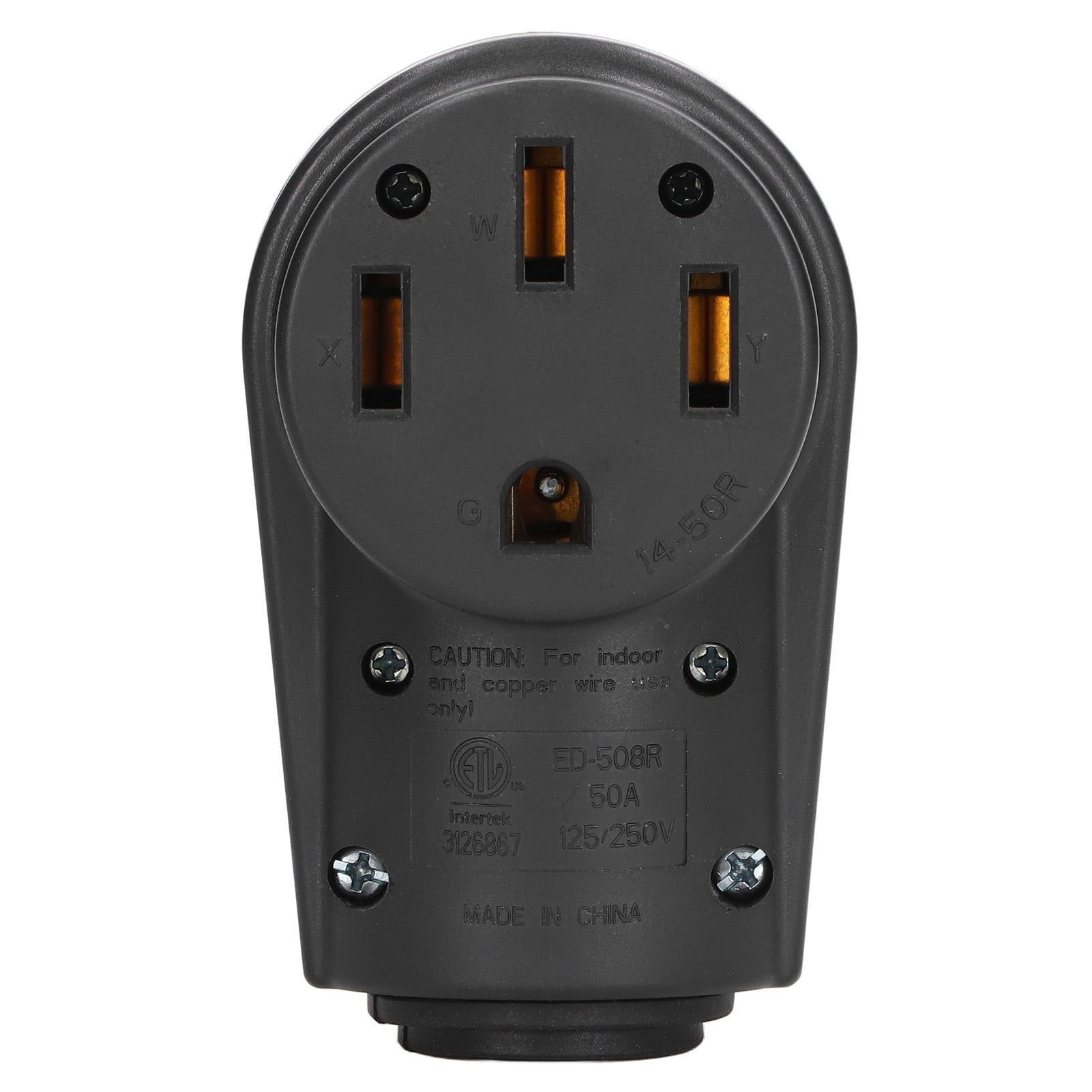 RV Female Plug 50 AMP 125/250V Connector Receptacle with Handle ...