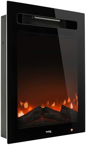 RV Fireplace | Recessed Electric Fireplace | Glass with Log View ...