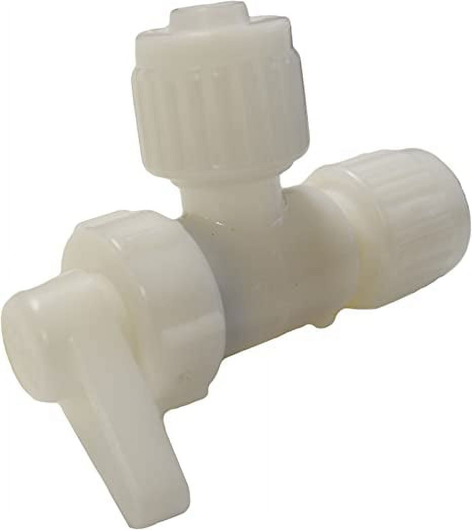 RV Fresh Water Plumbing Drain Angle Valve 1/2" Flare x 1/2" Flare ...