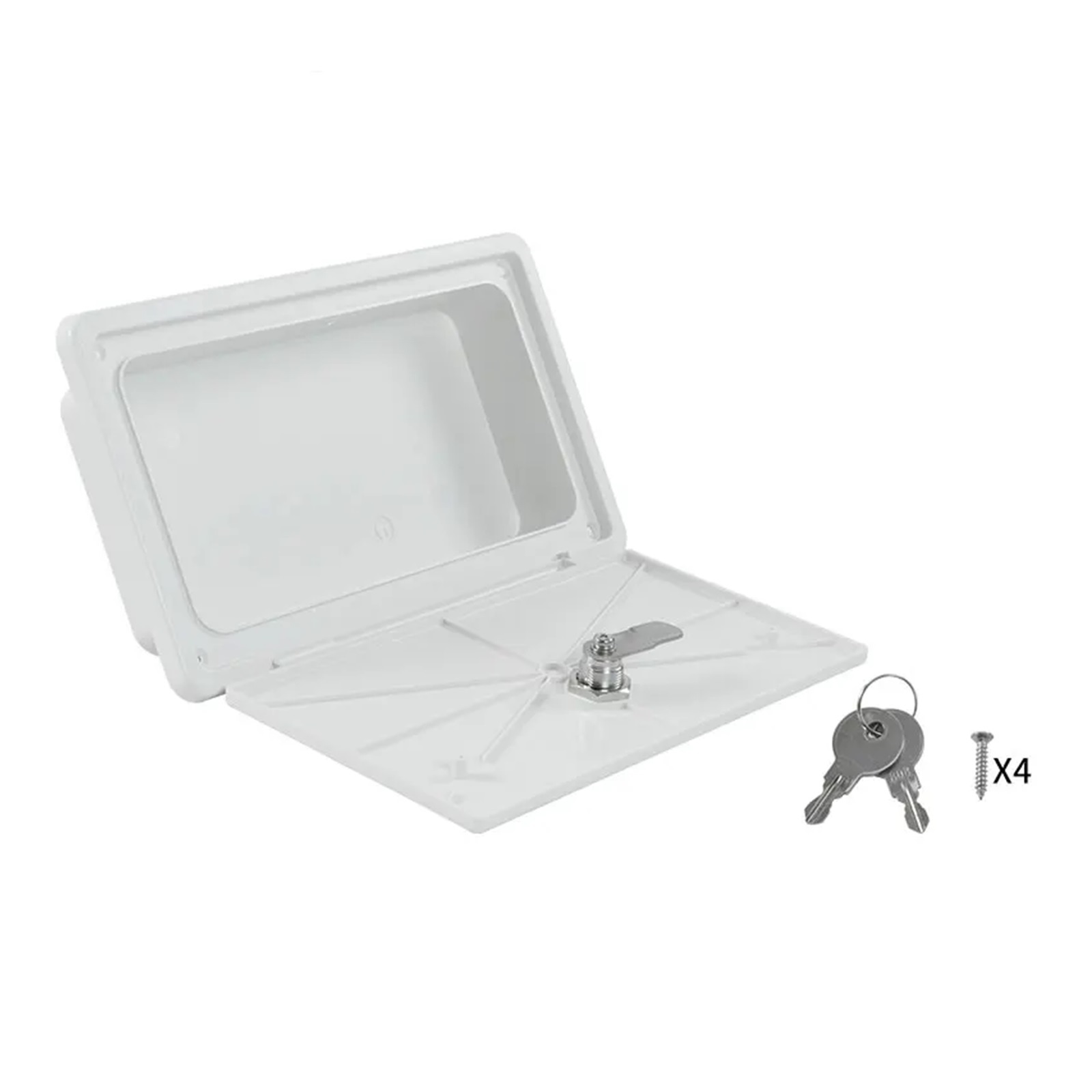 RV Hatchdoor Waterproof White Anti-UV ABS Lockable Caravan Camper Parts ...