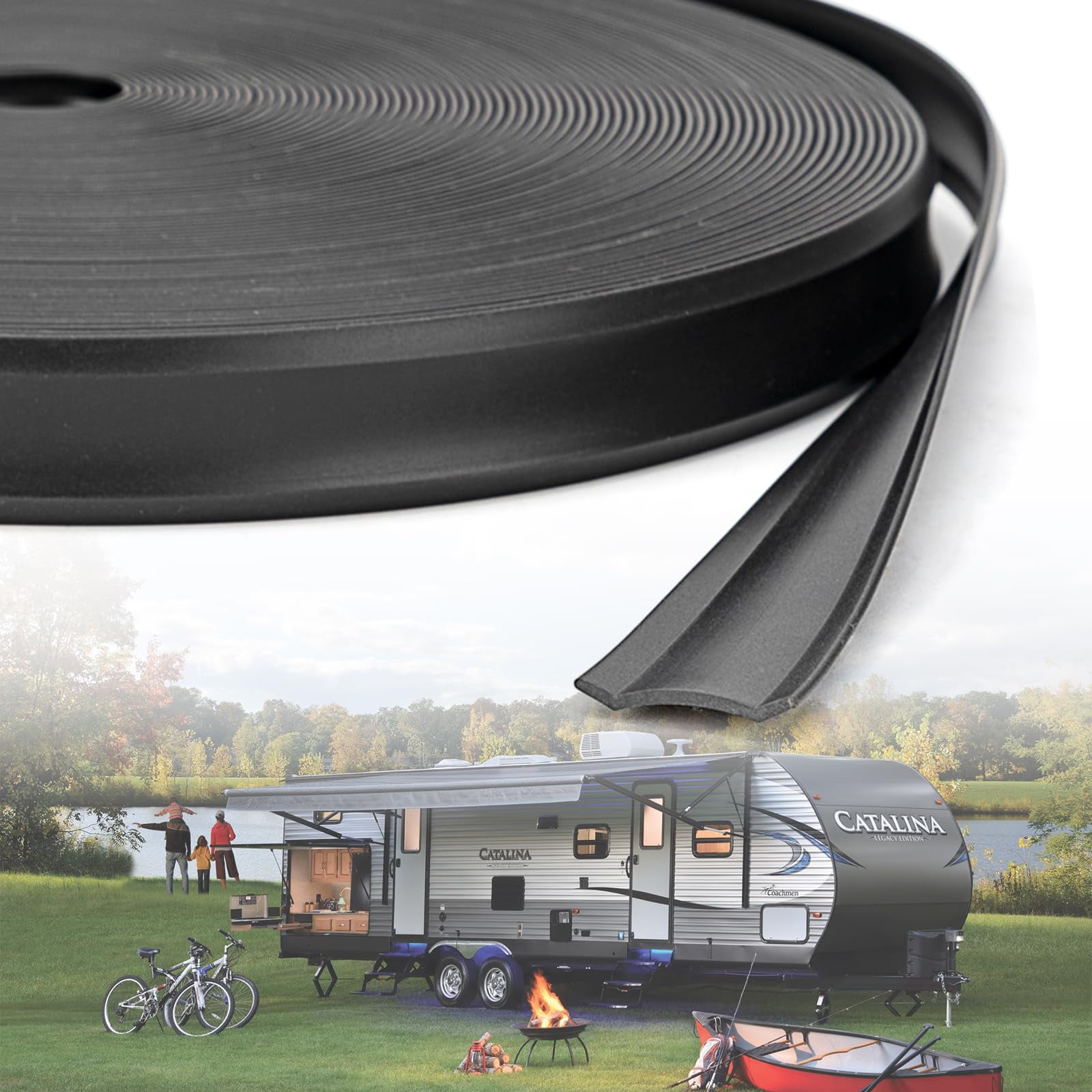 RV Insert Molding Trim, RRF12 Trim Insert 1", Travel Trailer Screw ...