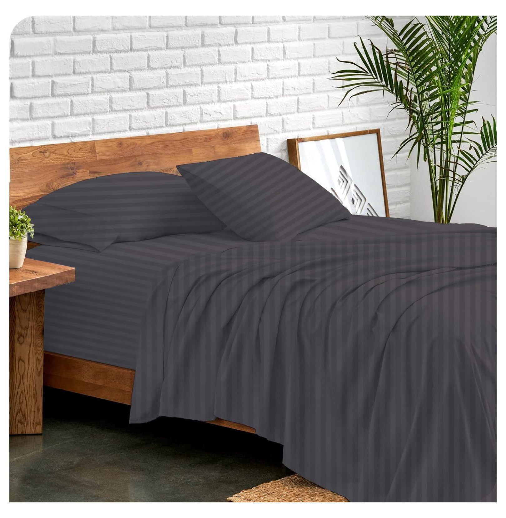 RV King Size 4Pcs Sheet Set 100% Egyptian Cotton 800 Thrade Count Soft ...