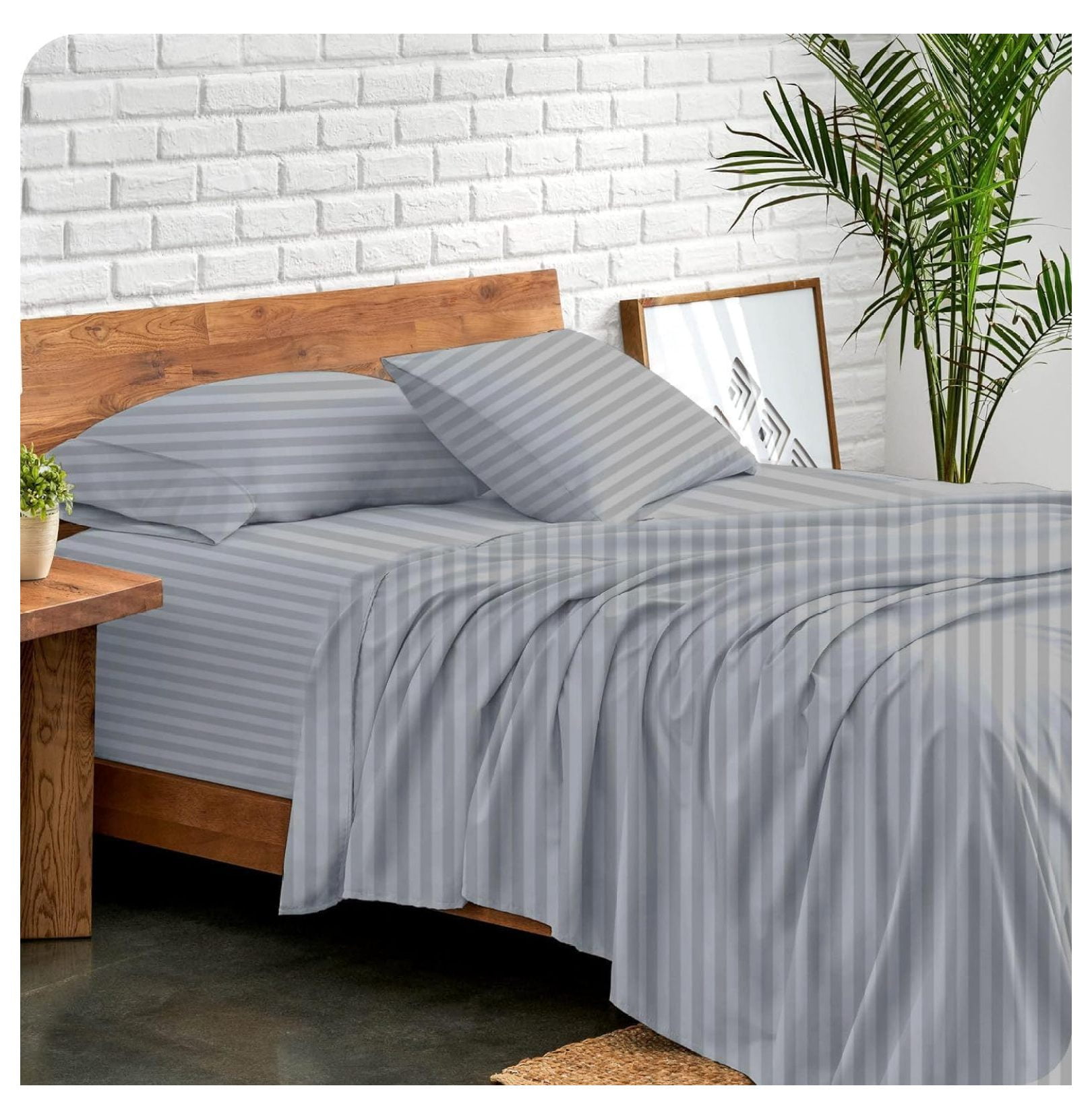 RV King Size 4Pcs Sheet Set 100% Egyptian Cotton 800 Thrade Count Soft ...