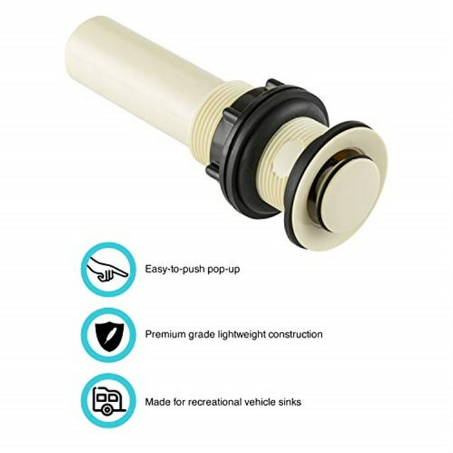 Dura Faucet DFPU202BQ Rv Lavatory Sink Popup No Overflow - Walmart.com