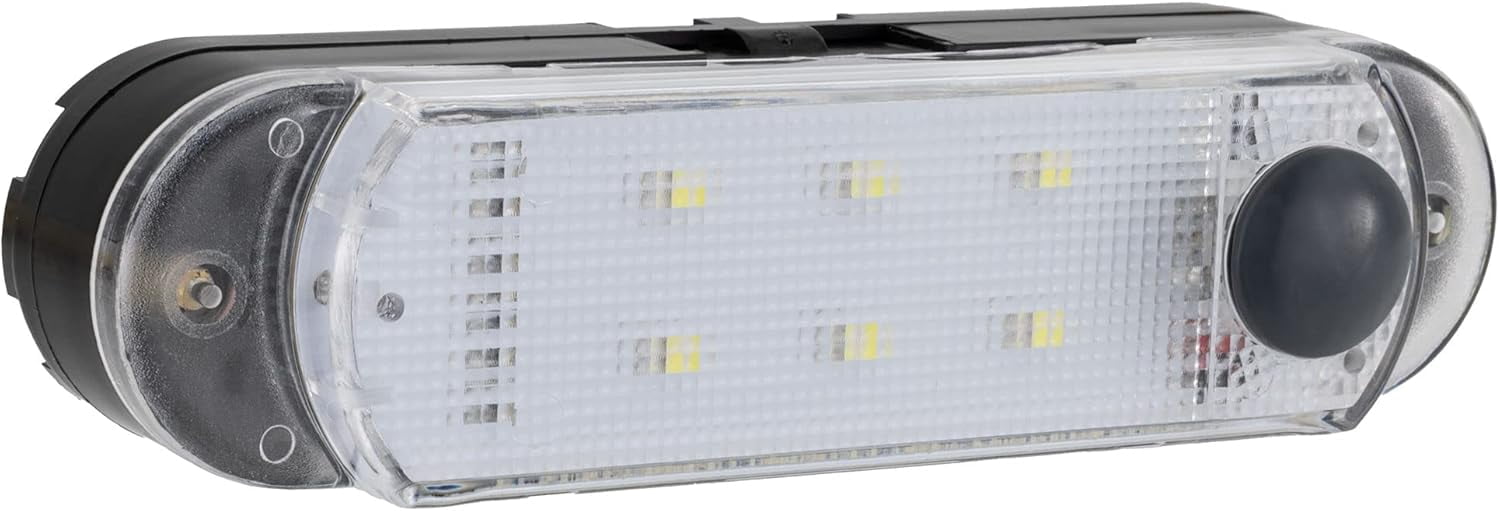 RV LED 4 1/2" Surface Mount Dome Light Battery Powered with Switch ...