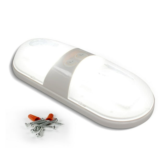 RV LED Light 12V 800lm 6000-6500K Ceiling Fixture Camper Trailer Marine ...