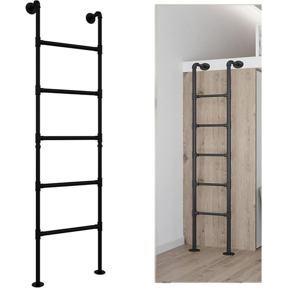 RV Ladder Bunk Bed Ladders Wall Mounted Metal Angled Ladder for Loft ...