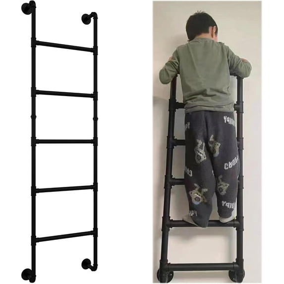 RV Ladder Bunk Bed Ladders Wall Mounted Metal Angled Ladder for Loft ...