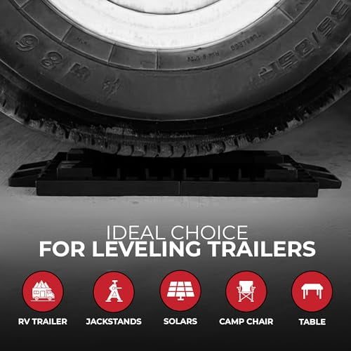 RV Leveling Blocks for Campers & Trailers 15-Pack Heavy-Duty Stackable ...