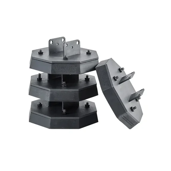 RV Leveling Pads 4 Pack Rubber Trailer Jack Pads 5000 lbs Capacity Each ...