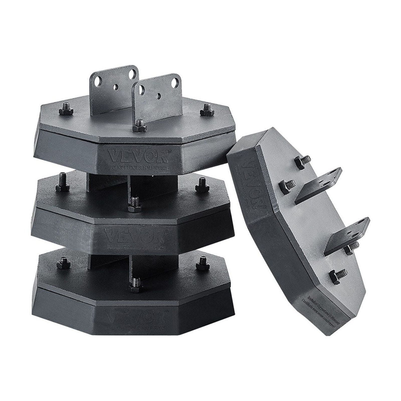 RV Leveling Pads 4 Pack Rubber Trailer Jack Pads 5000 lbs Capacity Each ...