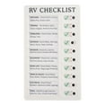 RV Memo Plastic Board, Detachable and Reusable for Check Items Form ...