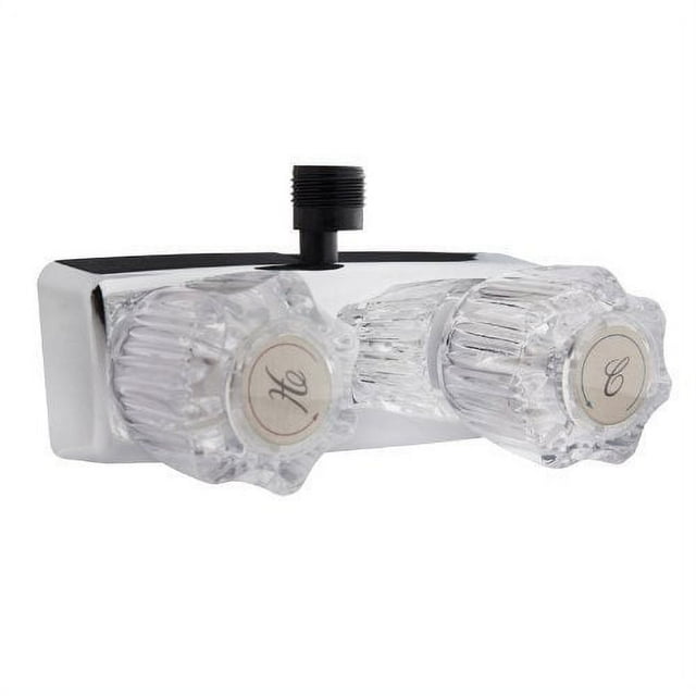 RV / Mobile Home Shower Faucet with Top Threaded Diverter - Chrome ...