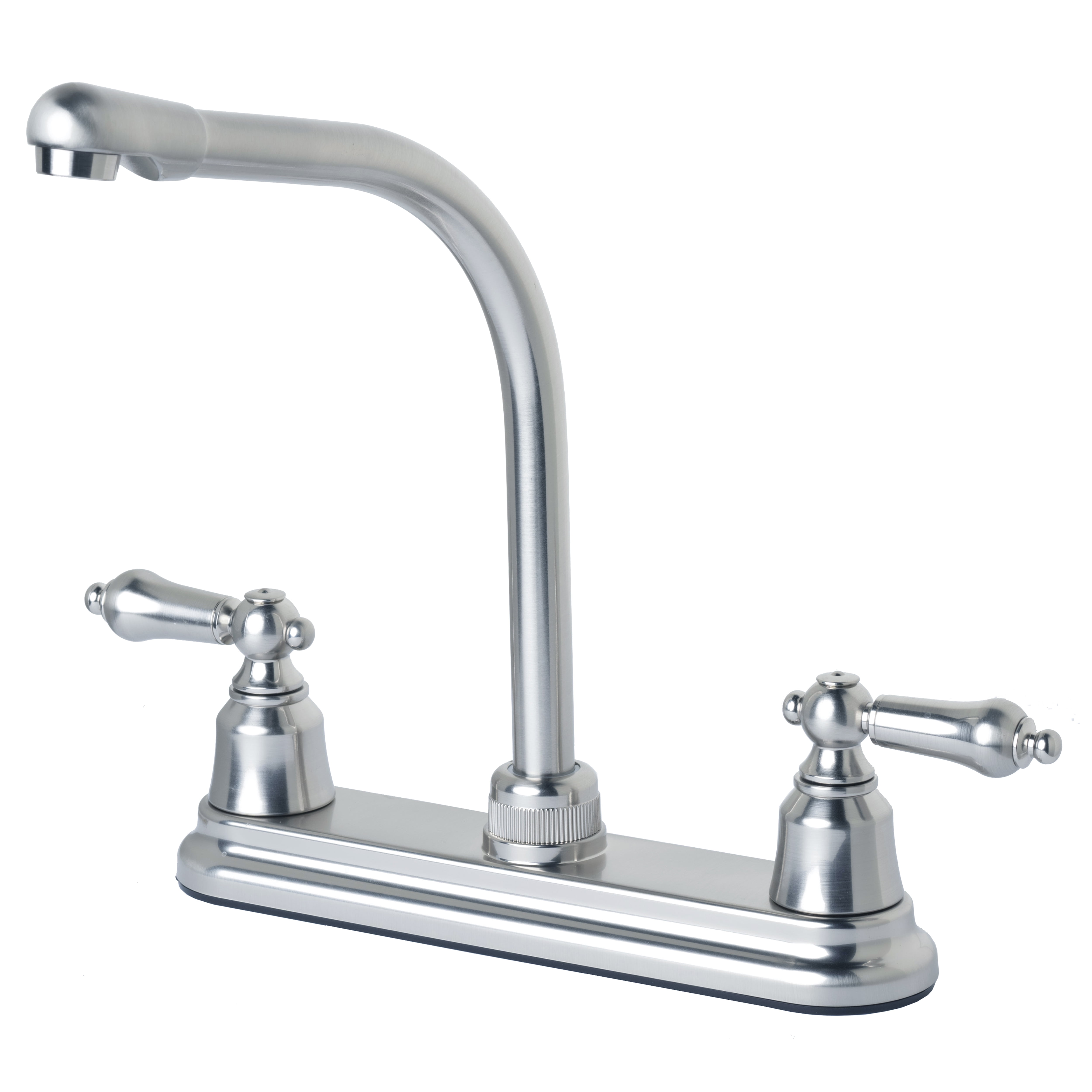 RV/Mobile Home Single Handle High Rise Kitchen Faucet Stainless Steel ...
