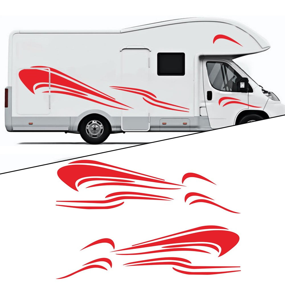 Rv Motorhome Caravan Horsebox Campervan Graphics Decals Stripe Sides ...