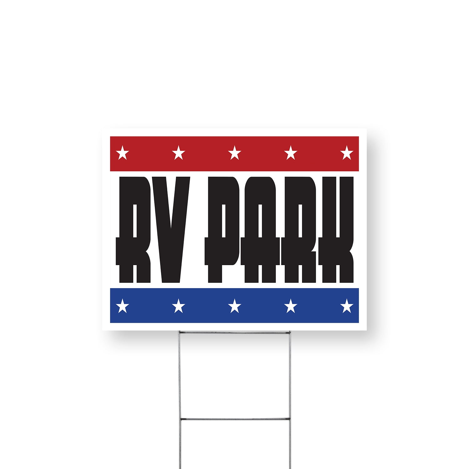RV Park Yard Sign 18 Inch x 24 Inch Single Sided Weatherproof Heavy ...
