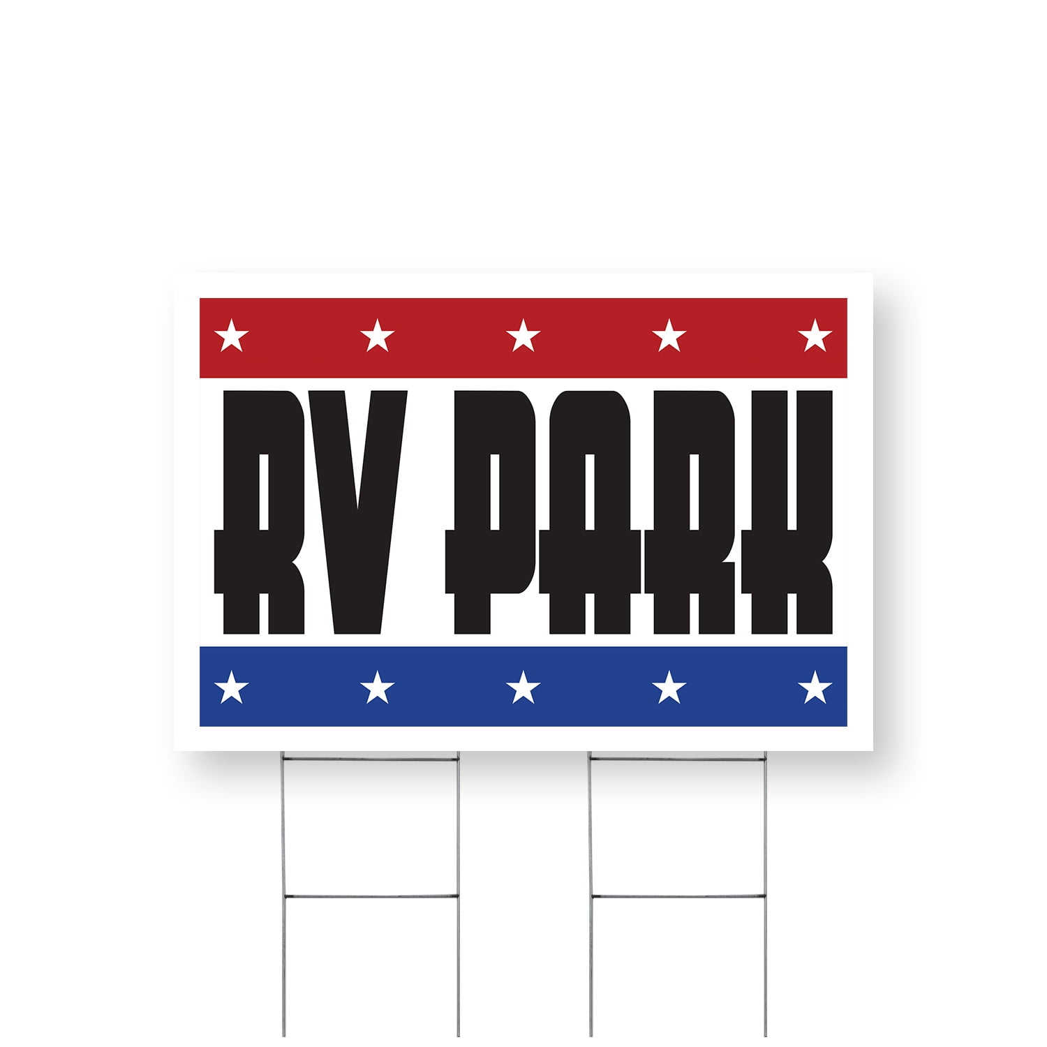 RV Park Yard Sign 24 Inch x 36 Inch Single Sided Weatherproof Heavy ...