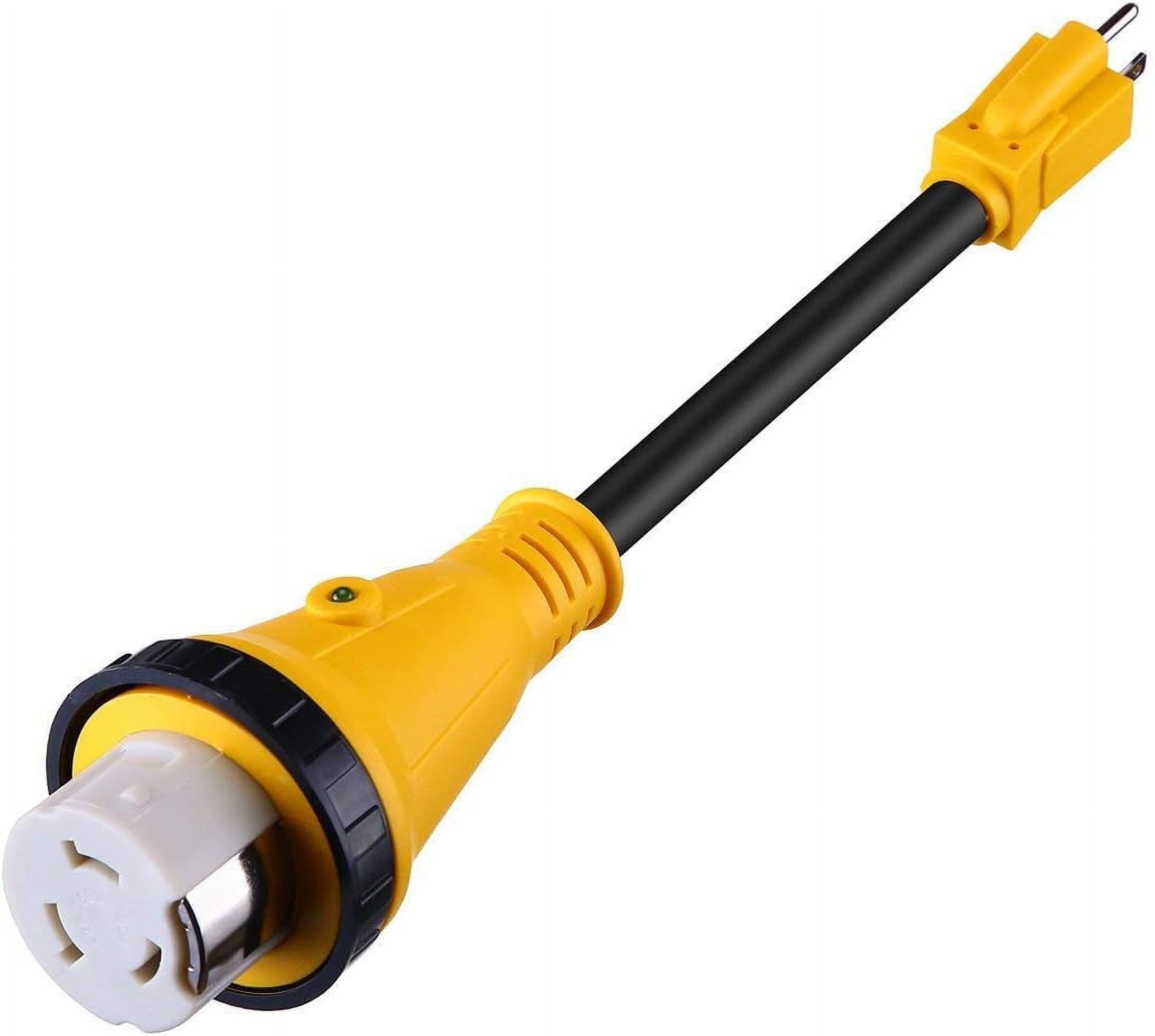 RV Power Adapter Cord Extension, 15 Amp Male to 50 Amp Female Lock ...