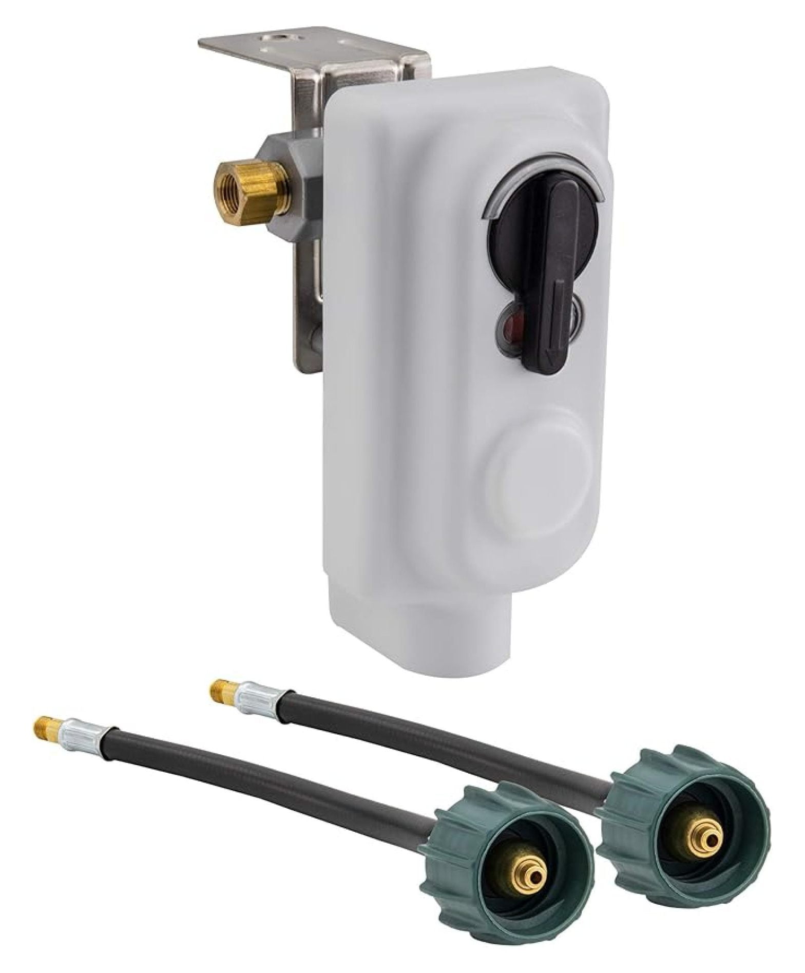 RV Propane Gas Regulator 2-Stage Auto Changeover | LP Dual Hookup (with ...