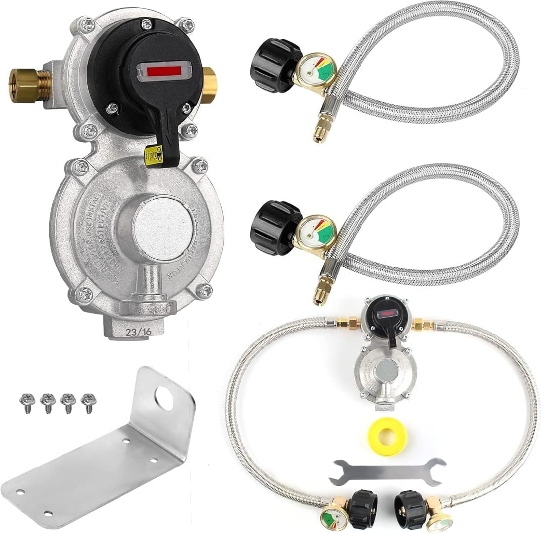RV Propane Regulator 2 Tank-2-Stage Auto Changeover LP Propane ...
