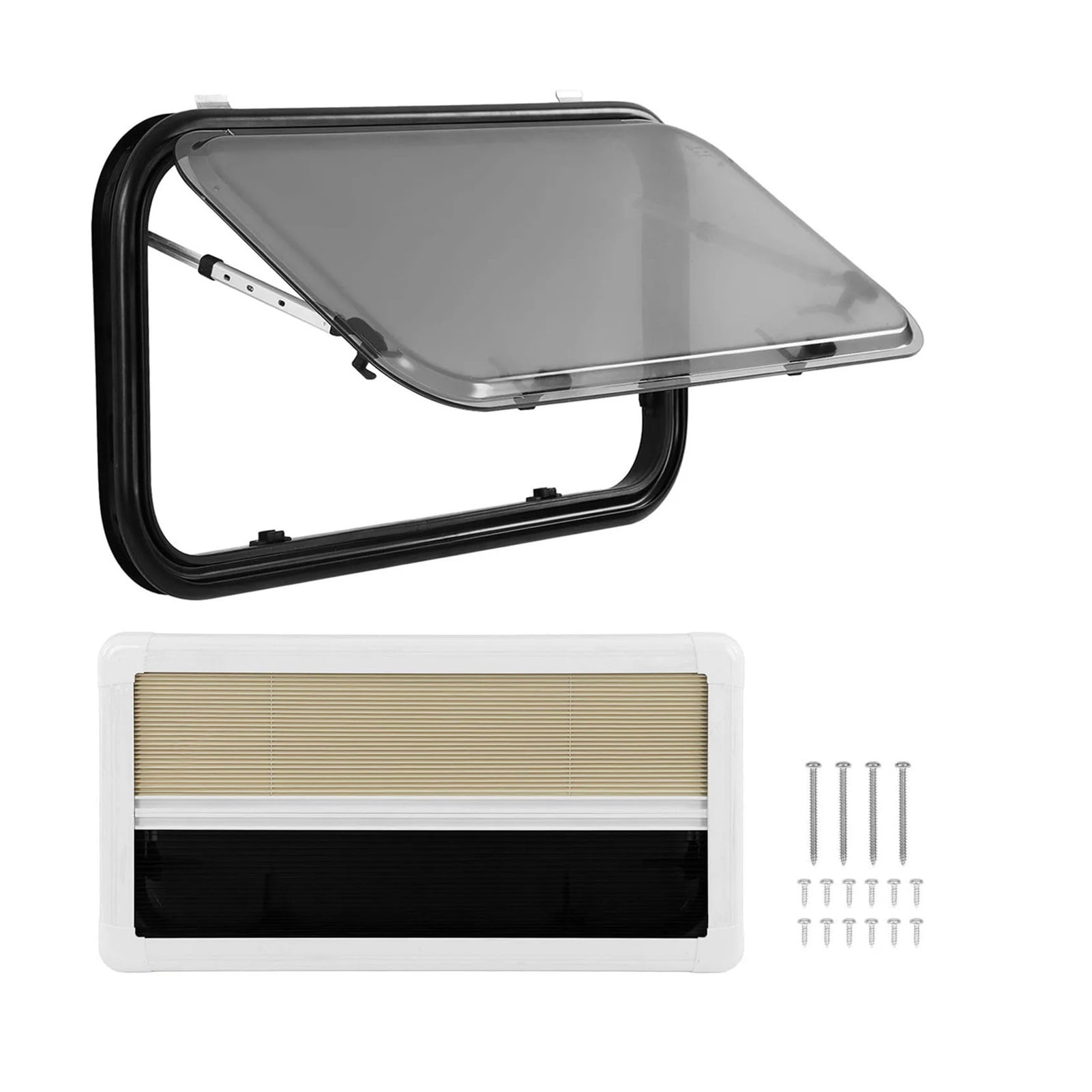 RV Push Out Window 900x450mm Double Layer Acrylic Glass 75° Opening ...