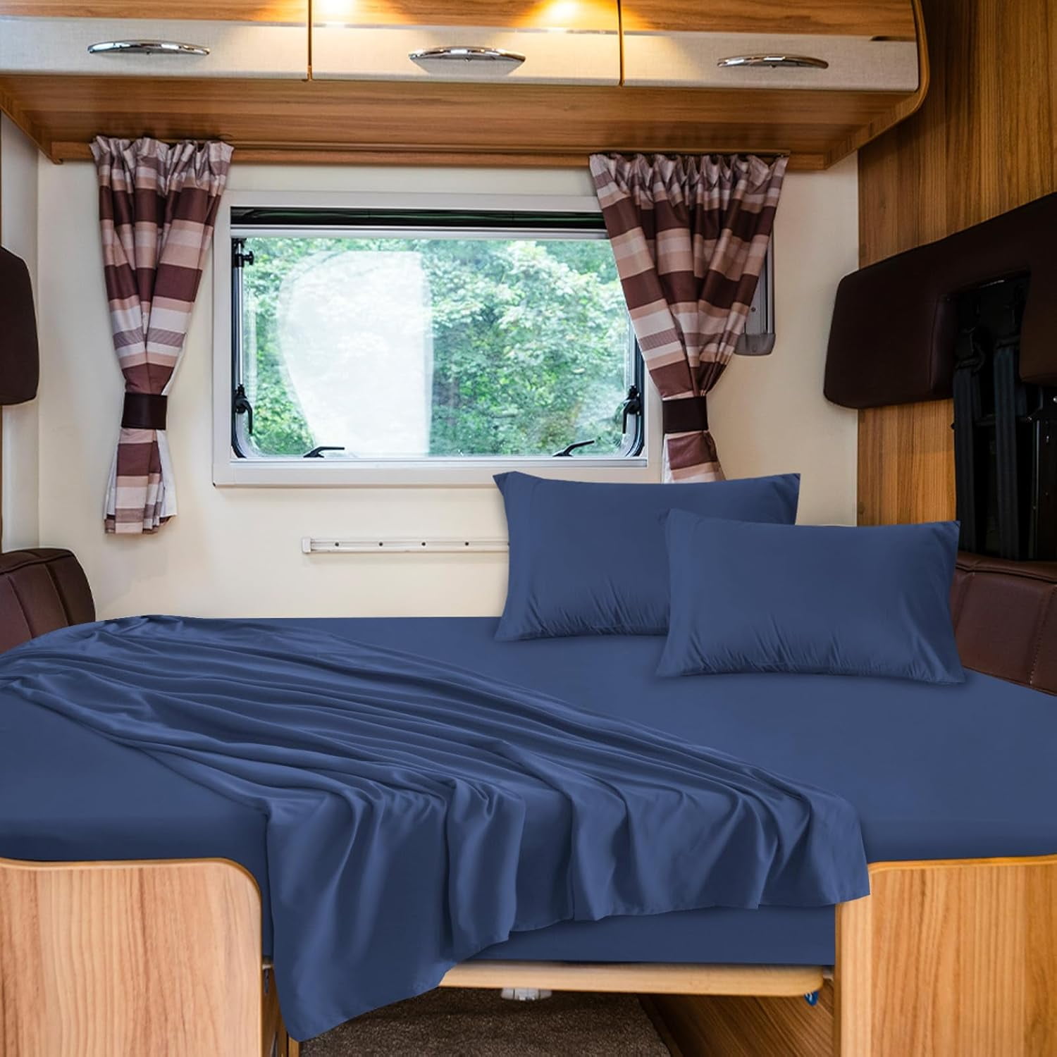 RV Queen Sheets, Super Soft RV Short Queen Sheets for RV Camper, 4 ...