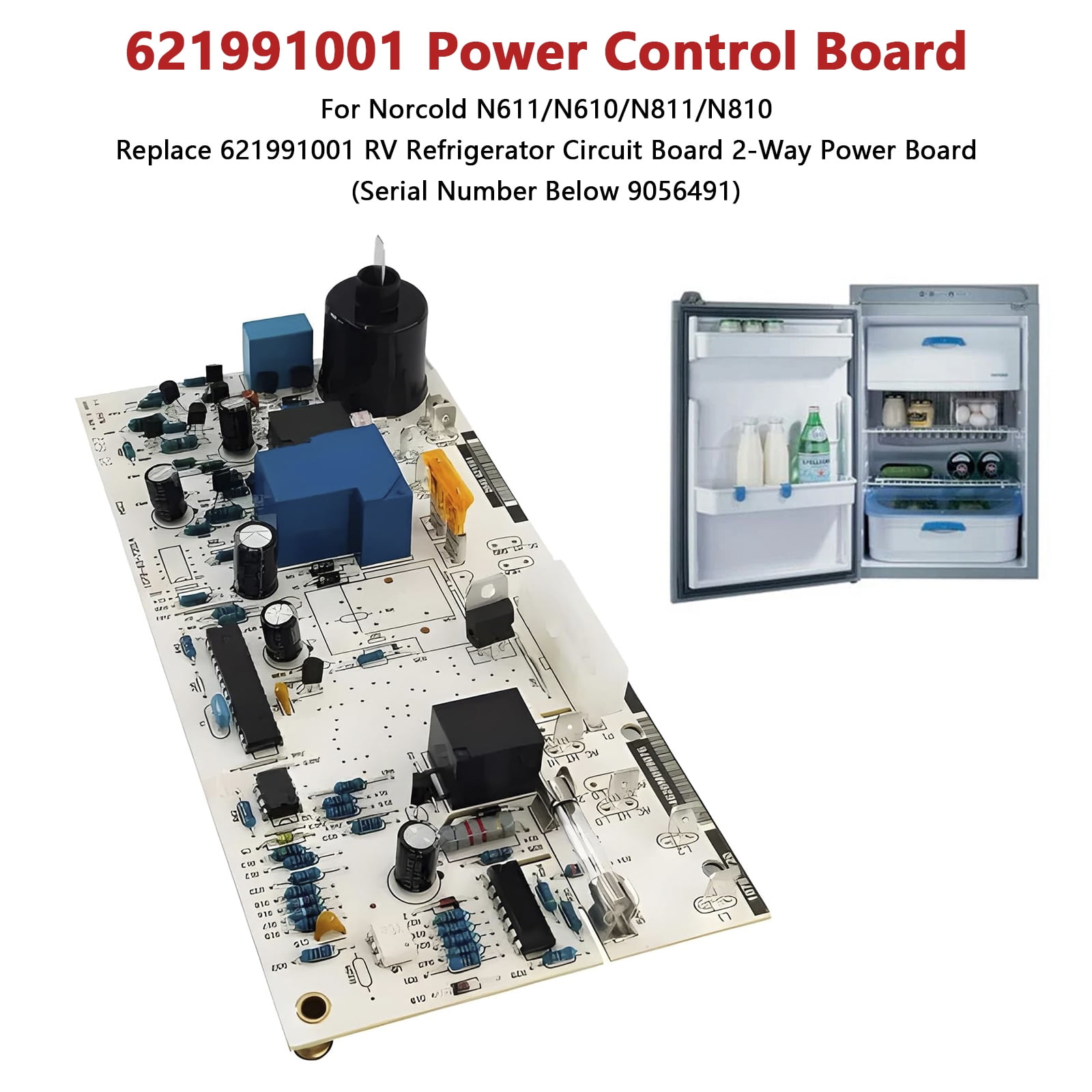RV Refrigerator Control Board Kit 621991001 For Norcold N611, N610 ...