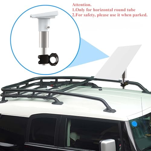RV Roof Antenna Bracket for Starlink Gen3, Round Pipe Bracket Ladder ...