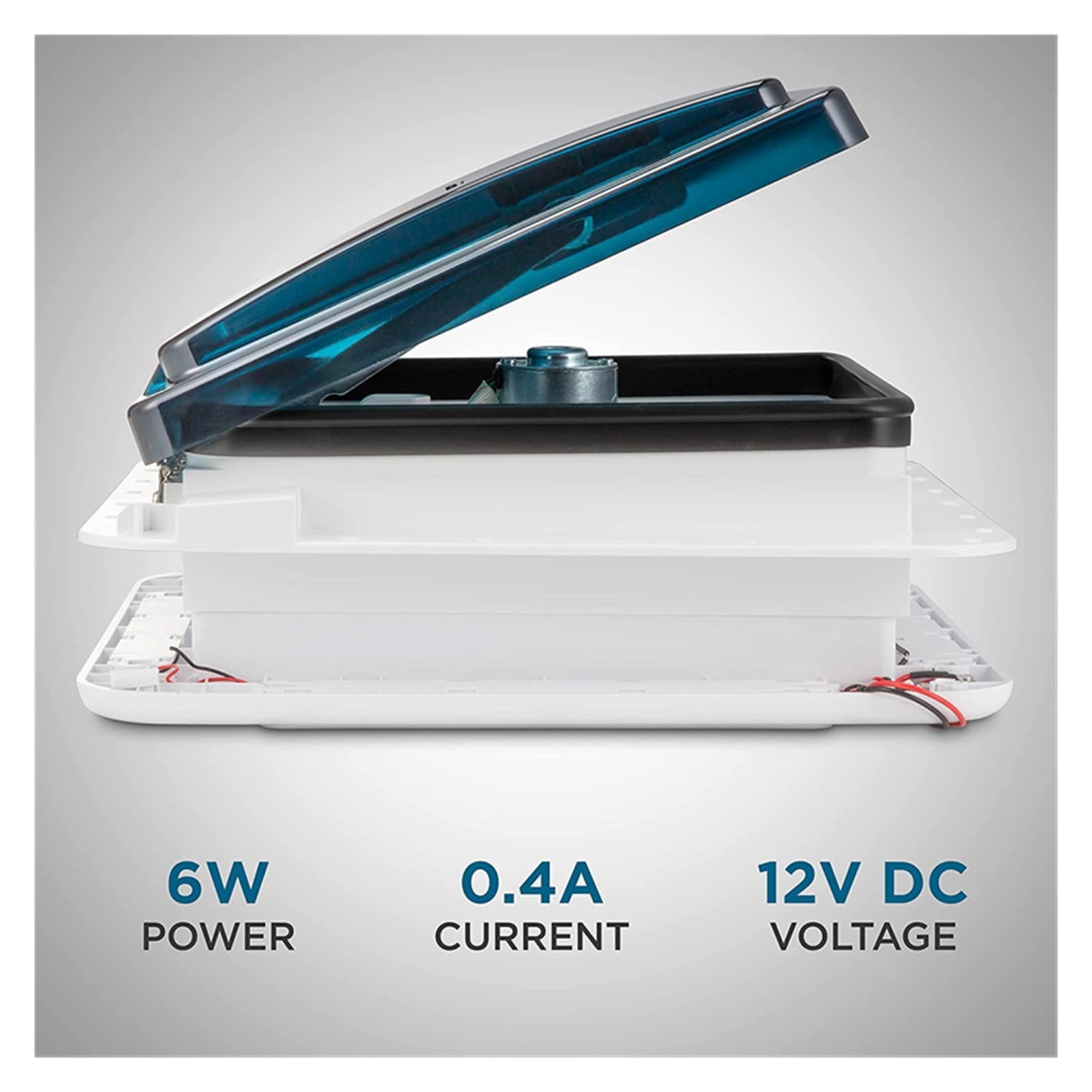 RV Roof Vent Fan With Led 12V Motorhome Fan Intake & RV Roof Exhaust ...