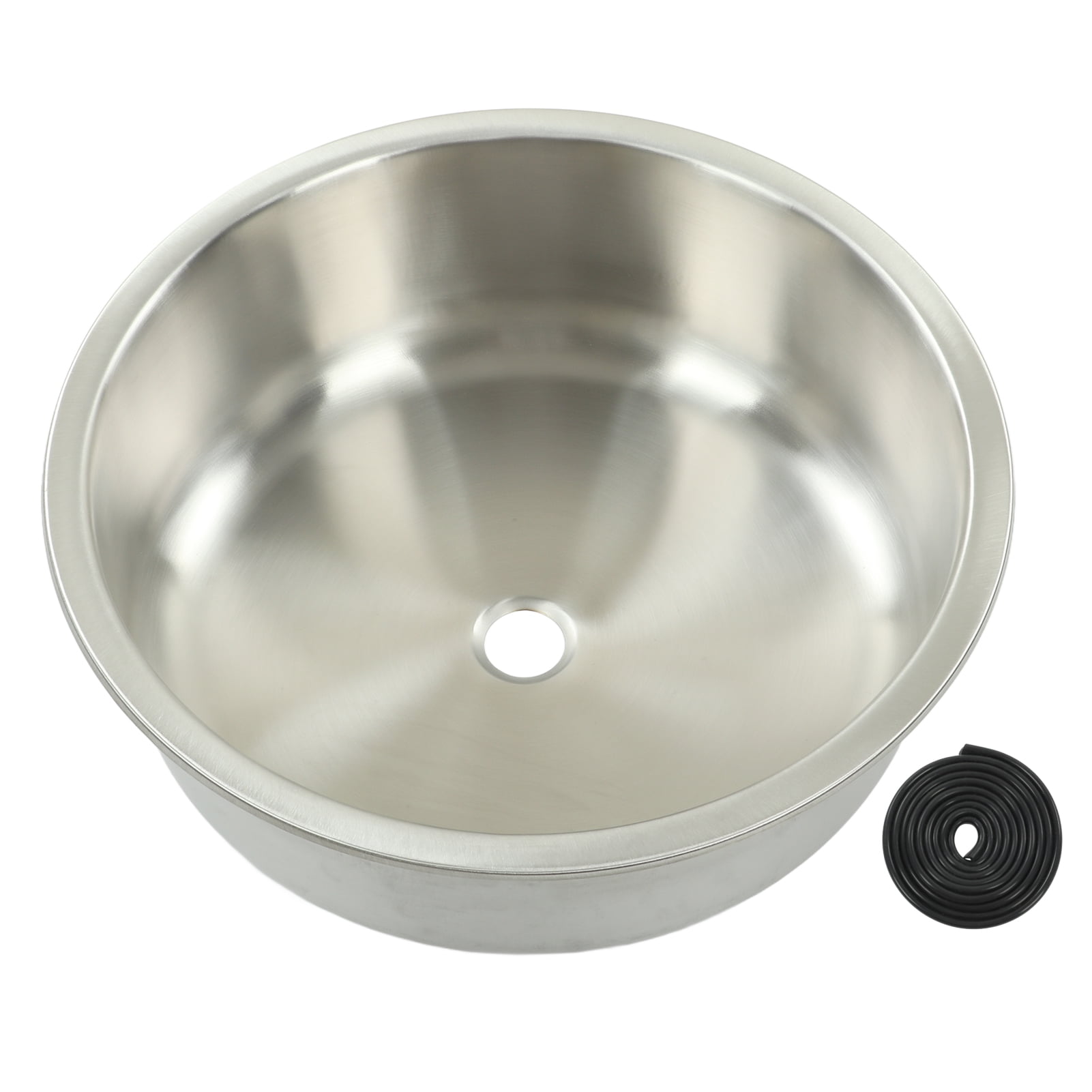 RV Round Sink Wash Basin 304 Stainless Steel 400x400x160mm Rust ...