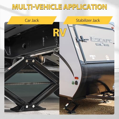 RV Scissor Jack Stabilizer 6500lb Heavy Duty 24" RV Trailer Stabilizer ...
