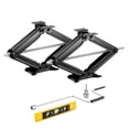 RV Scissor Jacks 6500 lbs (Set of 2), 4-23.4 Inch Stabilizer Leveling ...