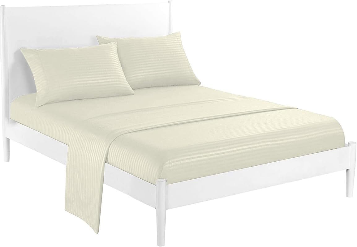 RV Sheet Sets-(30x80) BUNK Size, Ivory Stripe up to 8-10 inch deep ...